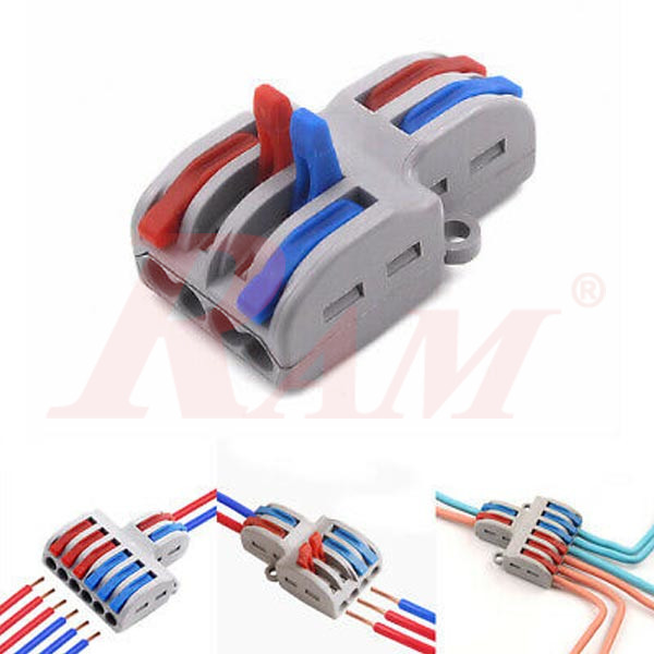 WAGO SPL-42 - 2 in 4 out Universal Compact Wire Wiring Connector | RAM Electronics website